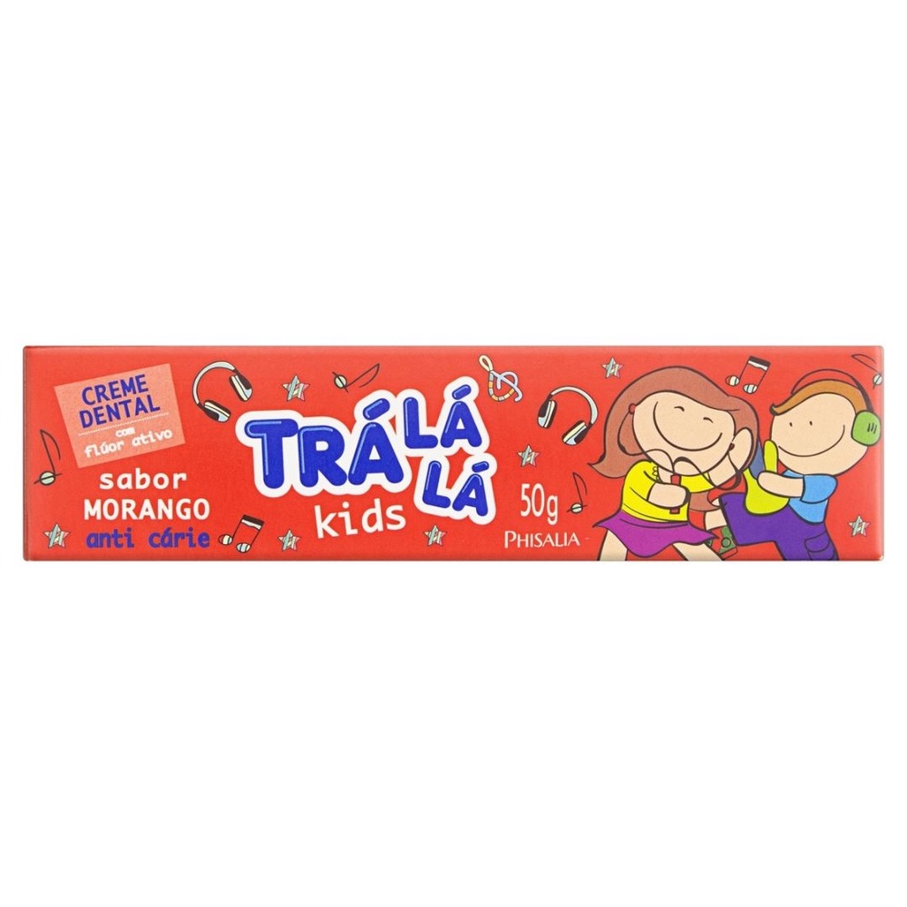 CREME DENTAL TRA LA LA KIDS 50G MORANGO - Aramaty